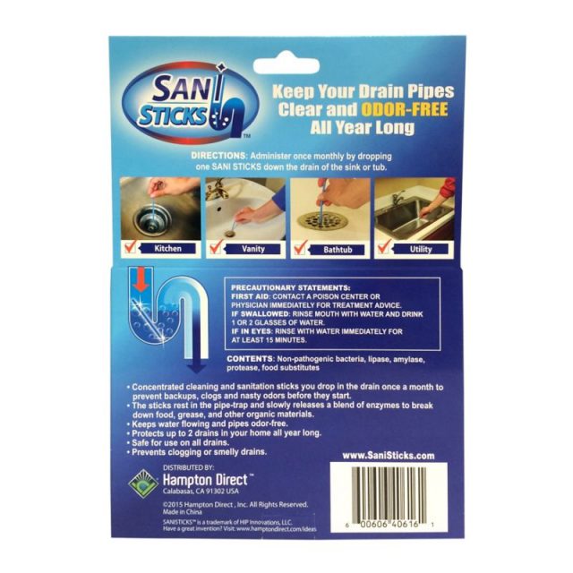 Sani Sticks™ 24-Pack Drain Cleaner & Deodorizer - As Seen On TV Tech